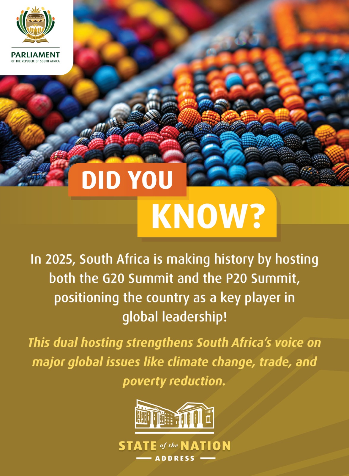 State of the Nation Address - Parliament of South Africa