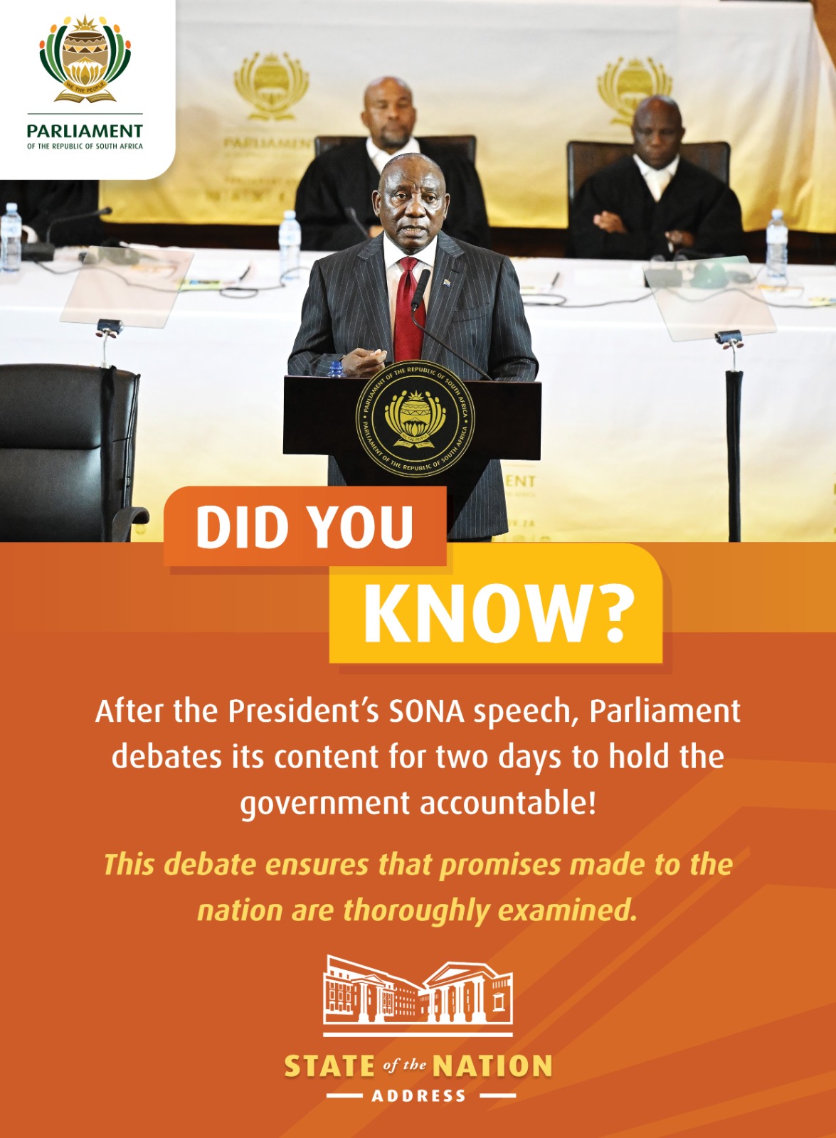 State of the Nation Address - Parliament of South Africa
